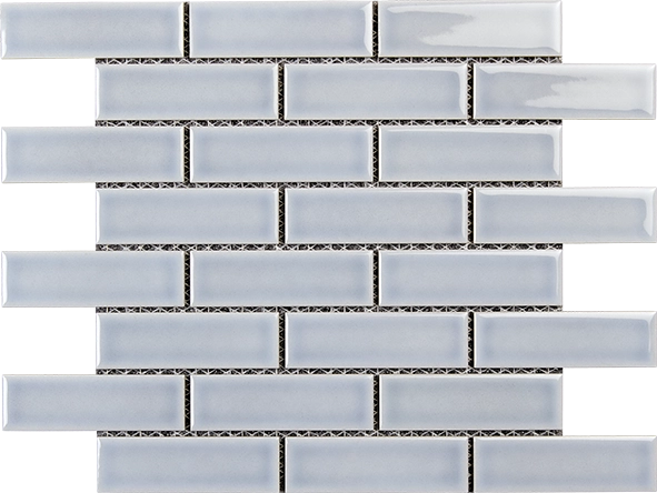 MOSAIC LIGHT BLUE RECTANGLE HERRINGBONE 1X4 GLOSS - Ceramic Tile ...