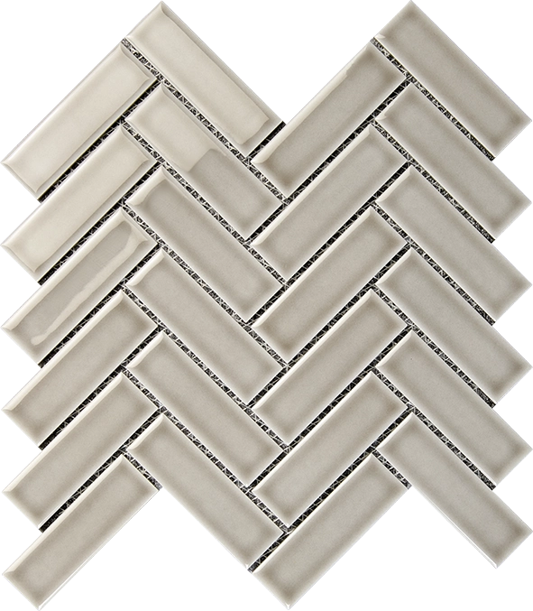 MOSAIC LIGHT SMOKE RECTANGLE OFFSET 1X4 GLOSS - Ceramic Tile | Facings ...