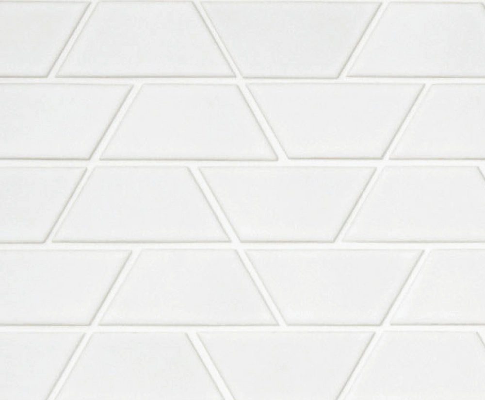 TRAPEZOID PORCELAIN CHEVRON MOSAIC 1-5/8X3-3/4 MATTE - Porcelain Tile ...