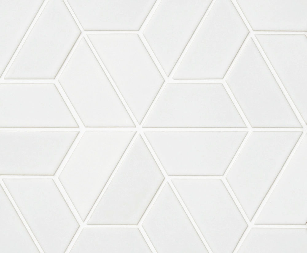 TRAPEZOID PORCELAIN CHEVRON MOSAIC 1-5/8X3-3/4 MATTE - Porcelain Tile ...